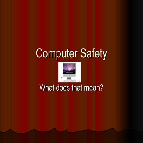Computer safety | PPT