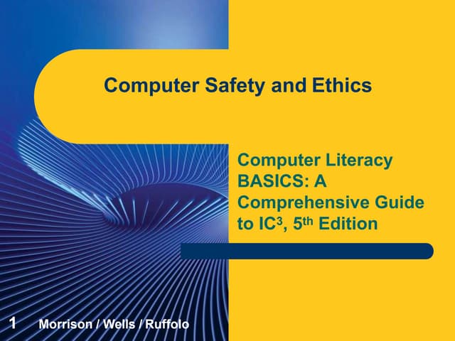 IGCSE ICT - Safety and Security - Ajiro Tech | PDF