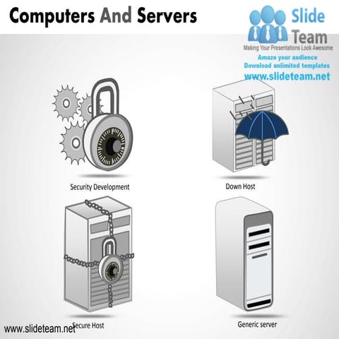 Computers And Servers Powerpoint Ppt Slides Pdf Web Hosting Internet