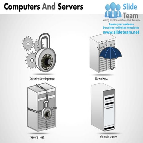 Computers and servers powerpoint presentation slides ppt templates | PDF
