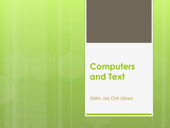 Text Processing | PPTX