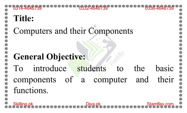 Introduction to Computer Input Output Devices Final Lesson Plan_1.pptx