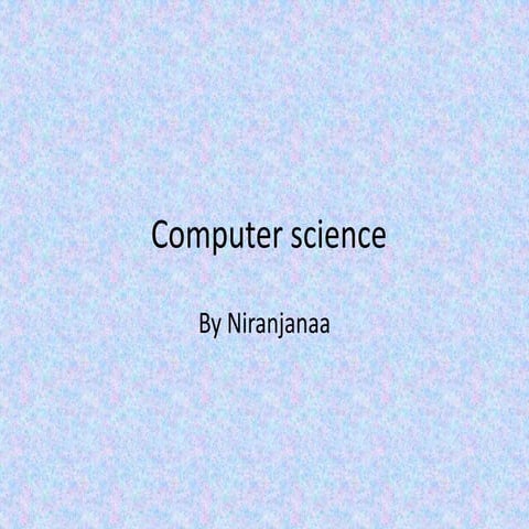 Computer science | PPT
