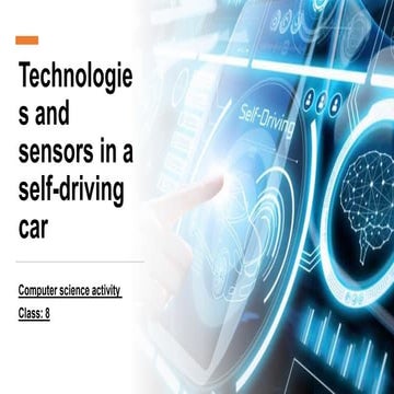 self driving car.pptx project ppt on self driving car | PPTX