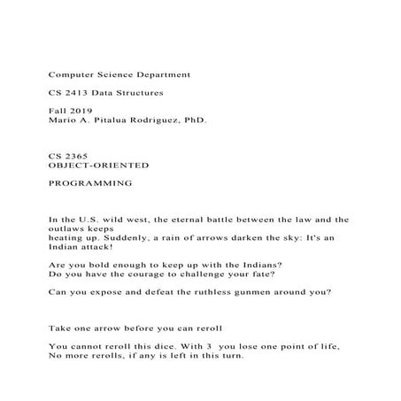 Computer Science DepartmentCS 2413 Data StructuresFall.docx