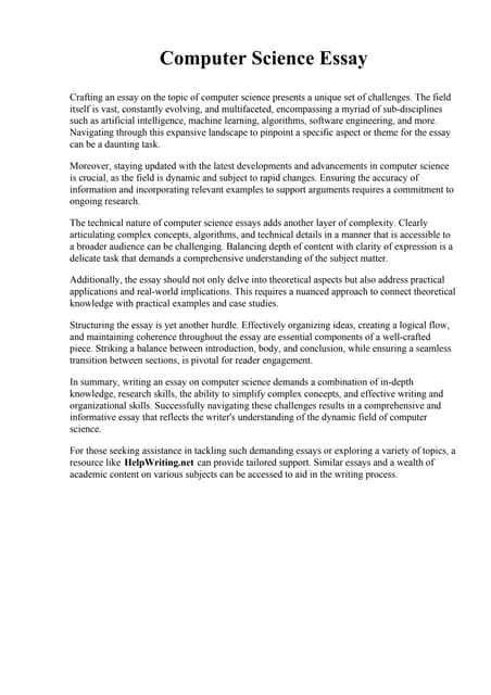 Computer Science Essays.pdf