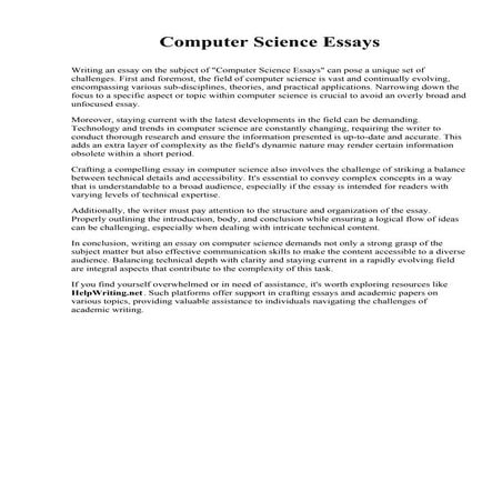 Computer Science Essays.pdf