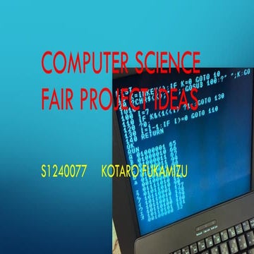 Computer science fair project ideas | PDF