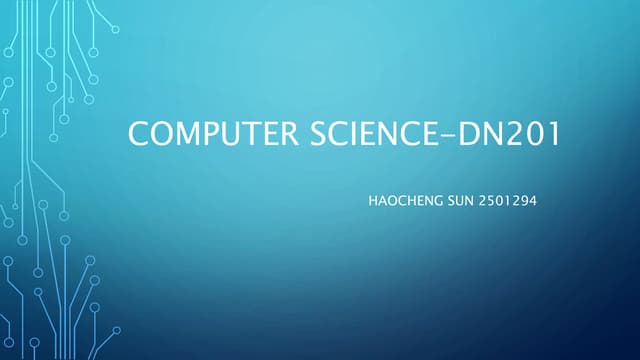Computer Science Presentation Ppt