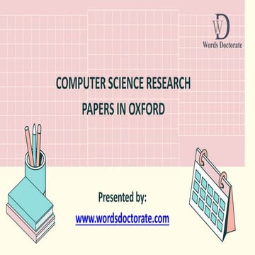 Computer Science Research Papers in Oxford.pptx | Desktop Publishing ...