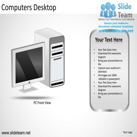Computers desktop powerpoint ppt slides. | PPT