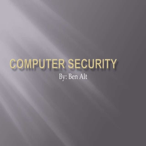 Computer security | PPT