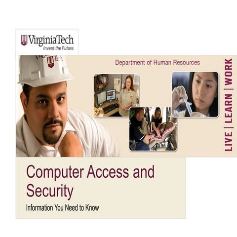 Virginia Tech - New Employee Orientation - Computer security | PPT