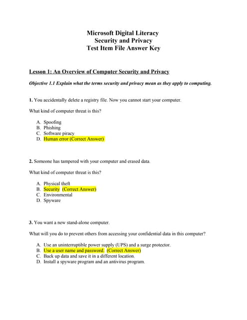 IT Essentials (Version 7.0) - ITE Chapter 13 Exam Answers | PDF | IT ...