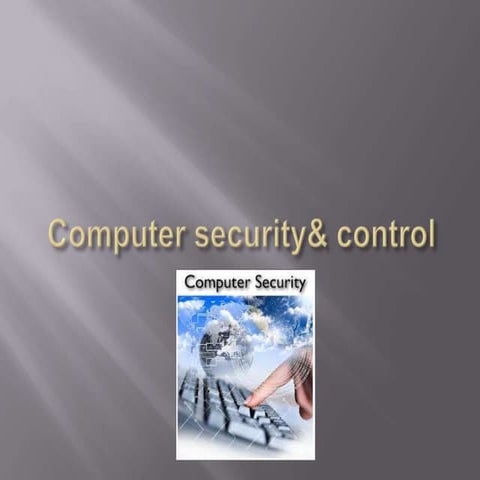 Computer security & control, bba 1 | PPT