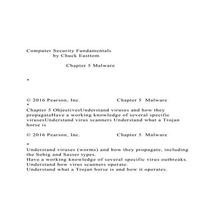 Computer Security Fundamentalsby Chuck EasttomC.docx