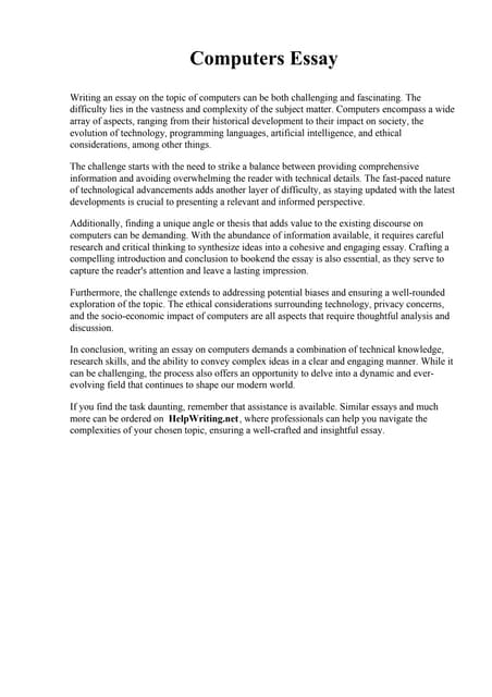 Essay About Computer Technology.pdf