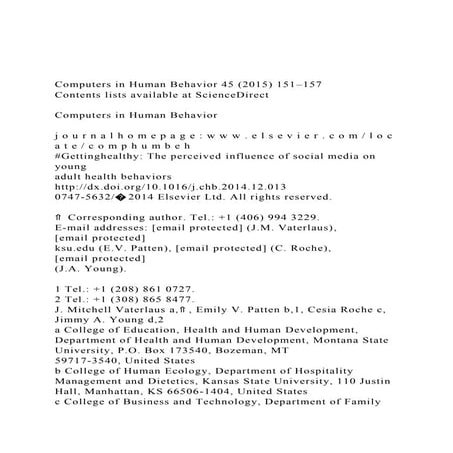 Computers in Human Behavior 45 (2015) 151–157Contents lists .docx