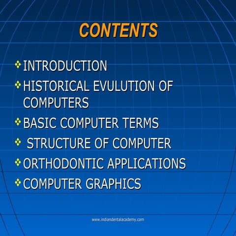 Computers in orthodontics | PPT