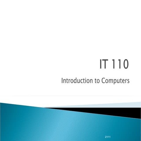 Computers lecture 1 | PPT