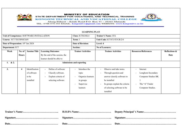 Computer Software Installation Lesson Planpdf 1807