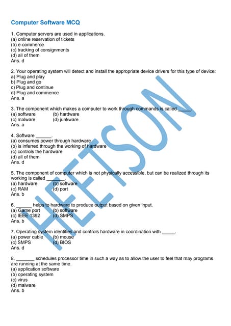 WordPad MCQ Questions and Answers Basic Objective | PDF