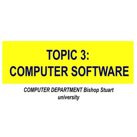 Computer Computer Software topic three .ppt
