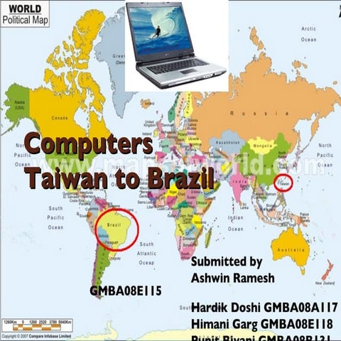 Exporting Computers from Taiwan to Brazil | PPT