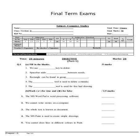 Computer studies 2 | DOC