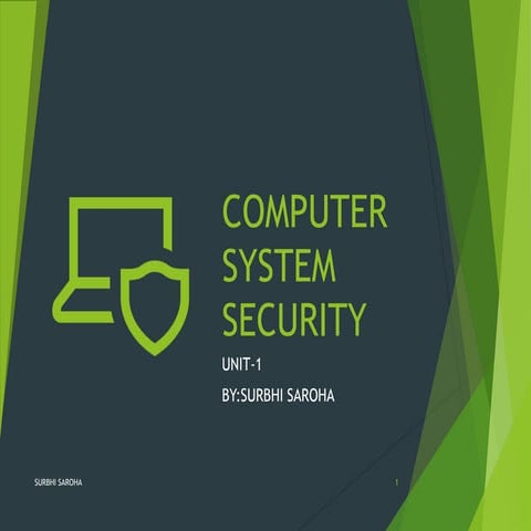 Computer System Security | PPTX