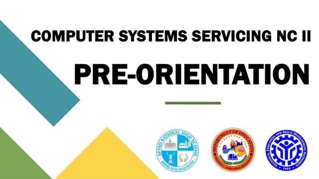 COMPUTER SYSTEMS SERVICING GRADE 11 - Chapter 1.pptx | Vocational ...