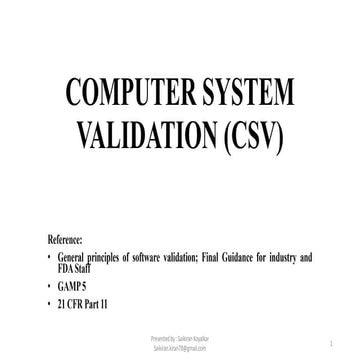 computer system validation