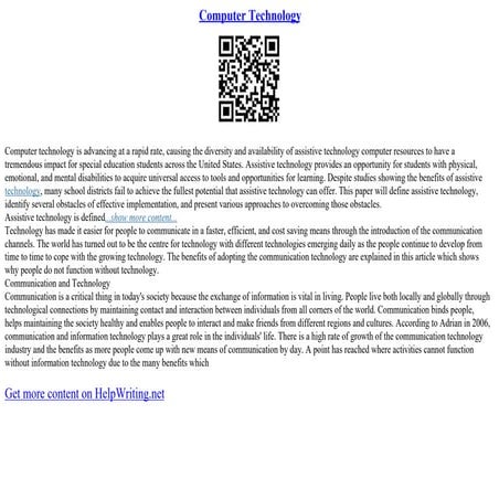 Computer Technology | PDF