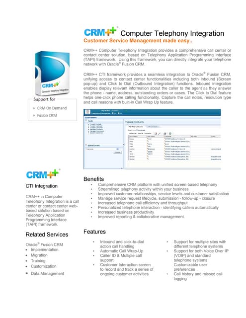 Dynamics Telephony Overview | PPTX | Technology & Computing