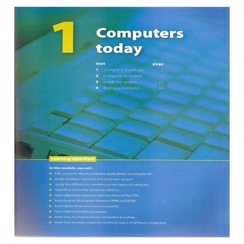 Computer today ingles. seccion 1 | PDF