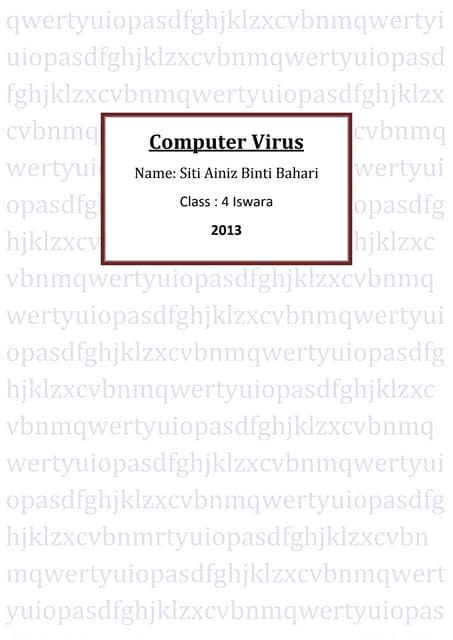 Virus scan (Microsoft Word) | PDF