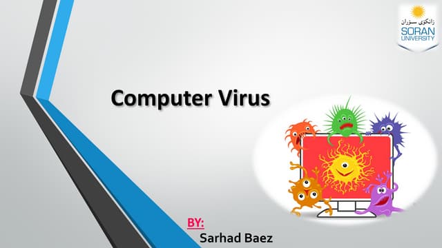 Computer Virus powerpoint presentation | PPTX