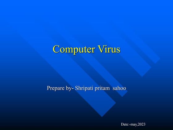 Computer Viruses | PPTX