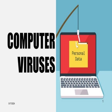 a pptx presentation file about computer viruses | PPT