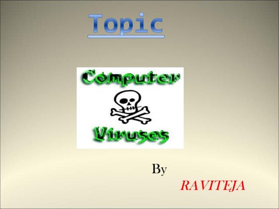 Computer viruses, types and preventions | PPT