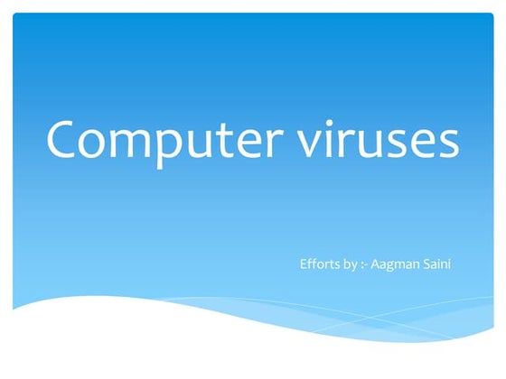 Ppt on different types of computer viruses | PPT | Operating Systems ...