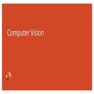 Computer Vision and techniques-image processing | PPTX