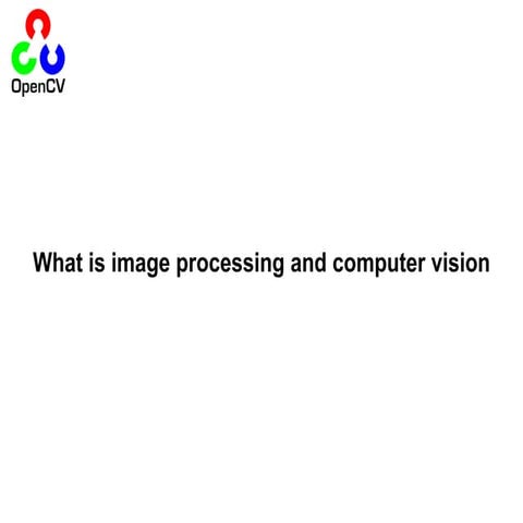 Computer vision | PPTX