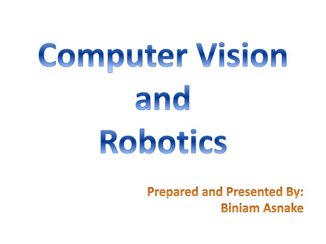 Computer vision ppt | PPTX