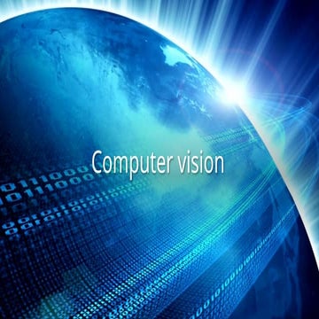 Computer vision ppt | PPTX