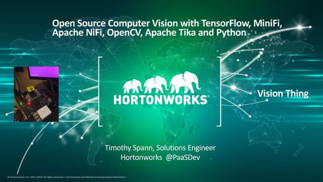 Open Computer Vision With Opencv Apache Nifi Tensorflow Python Pdf