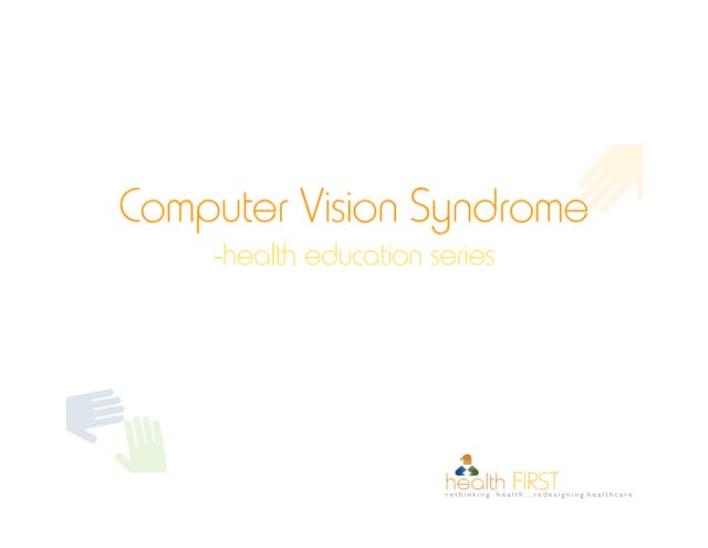 Computer Vision Syndrome | PPT