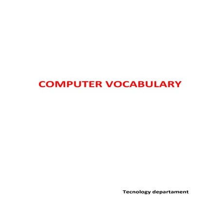 Computer vocabulary | PDF