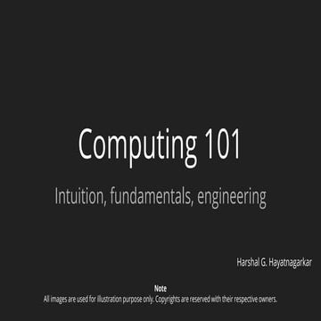 Computing 101 An Imperfect Introduction To Computing Using Cooking