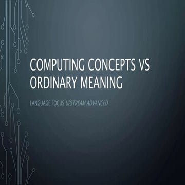 Computing concepts vs ordinary meaning | PPT